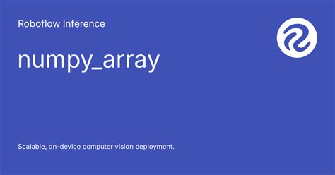 Numpyarray Roboflow Inference