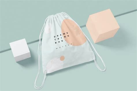 22 Best FREE Drawstring Bag Mockup Editable PSD Templates