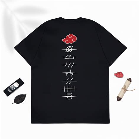 Jual Gilan Baju Distro Akatsuki Kaos Naruto Pria Wanita Katun Combed