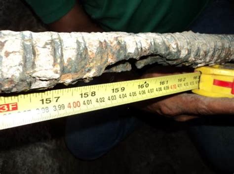 Detail Of Severe Corrosion Caused By The Galvanic Cell At A