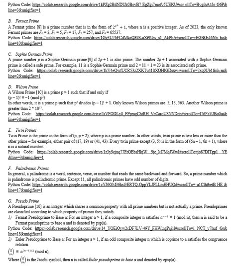 a review of prime numbers squaring prime pattern different types of primes