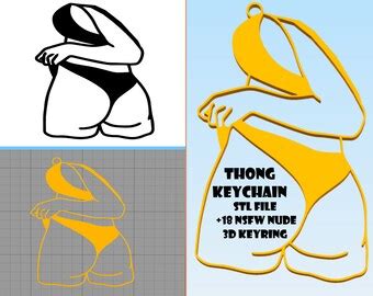 Naked Keychain Stl Etsy