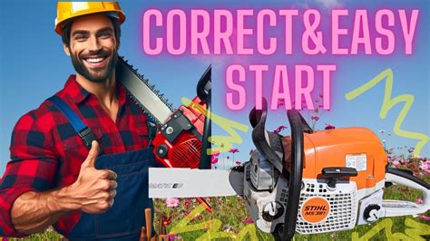 Chainsaw Starting... Correct&EASY Way. Stihl MS 391 with decompression valve! - YouTube