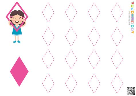Printable Tracing Shapes Pre Writing Kindergarten Worksheet