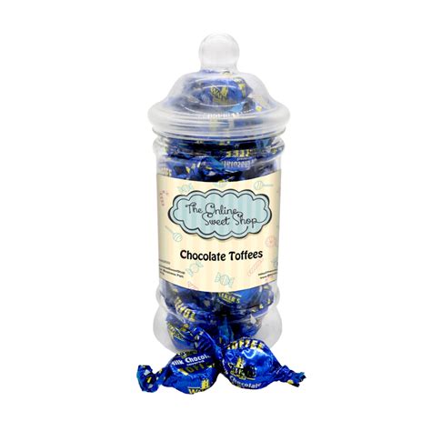 Chocolate Toffees Sweets Jar The Online Sweet Shop
