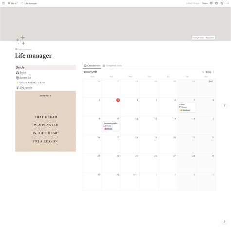 my new notion layout r notion