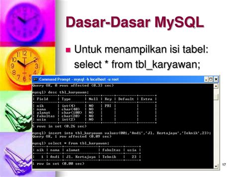 Ppt Pengenalan Database Mysql Powerpoint Presentation Free Download