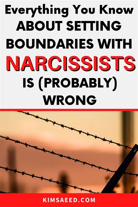 Everything you know about setting boundaries with narcissists is ...