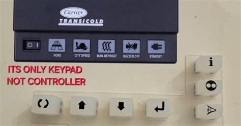 TRP 12 00325 02 KEYPAD FOR CARRIER SUPRA CAB CONTROLLER ONLY KEYPAD TRP 12 00325 02 KEYPAD FOR