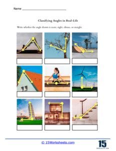 Classifying Angles Worksheets Classifying By Type Worksheets Com