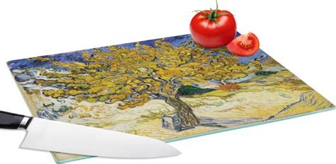 Glazen Snijplank 39x28 Moerbeiboom Vincent Van Gogh Snijplanken