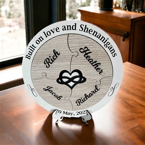 Unity Ceremony Idea Wedding Unity Puzzle With Infinity Heart Bridal Delights