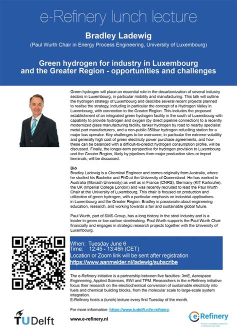 Leslie Van Leeuwen On Linkedin E Refinery Lecture June 6 For Registration