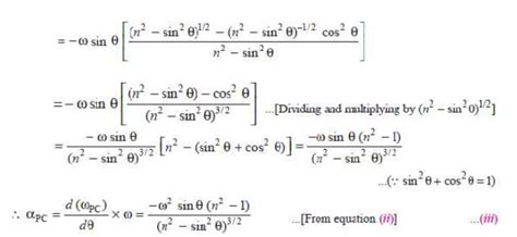 Angular Velocity And Acceleration Of The Connecting Rod