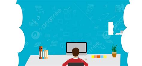 Learning Interest Class Enrollment Cartoon Flat Blue Banner Background
