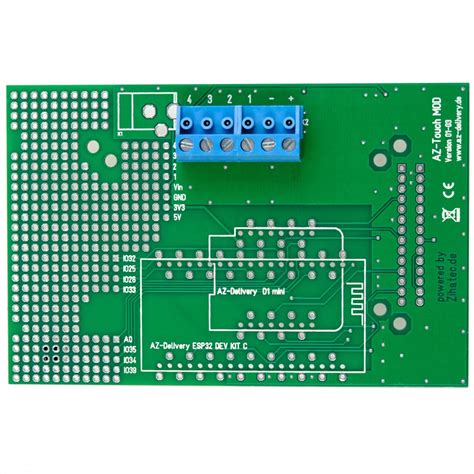 az touch mod smart home wandgehäuseset mit 2 4 tft lcd touchscreen