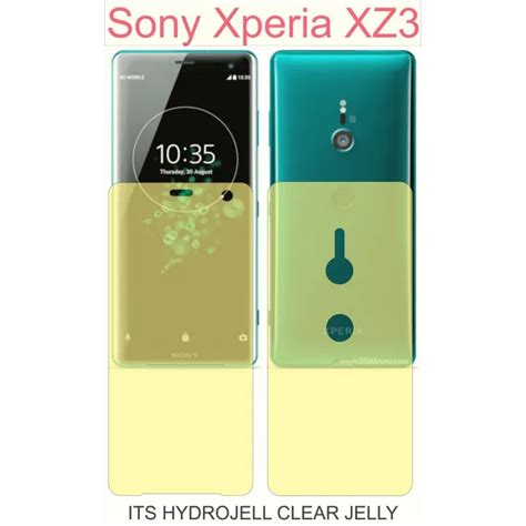 Sony Xperia Xz3 Front Screen Jell Protector Back Jelly Protector Soft