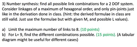 Solved Number Synthesis Find All Possible Link Combinations