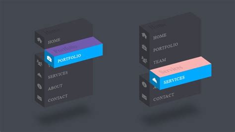 How To Create An Isometric Menu Bar With Hover Effects Using Html And Css