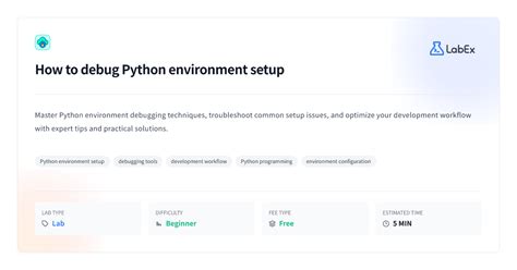 How To Debug Python Environment Setup Labex