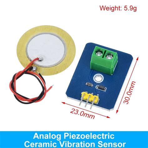 Highly Sensitive Ceramic Piezo Vibration Sensor Module Analog