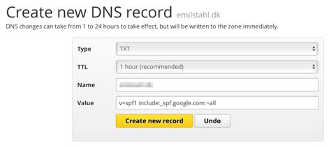 Create A Spf Record On Unoeuro Mail