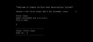 Simple Airline Seat Reservation System In C Programming With Source Code Source Code Projects