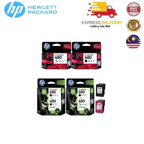 Hp680 Ink Hp 680 Original Ink Advantage Cartridge Black Hp680 Tri Color