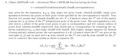 Solved Can Someone Explain How To Code This Into Matlab I
