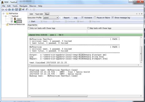 Robot Framework 基础入门 测试