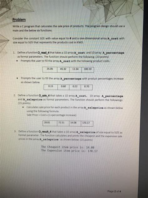 Solved Problem Write A Program That Calculates The Sale