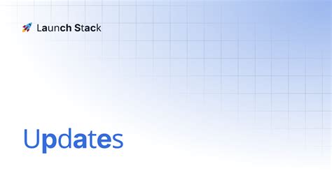 Updates Launch Stack