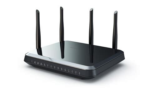 Premium Ai Image Unveiling The White Background Modern Wifi Hub