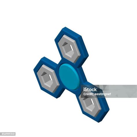 손 피 젯 회전자입니다 백색 Background3d 벡터 일러스트 레이 션에 고립 0명에 대한 스톡 벡터 아트 및 기타 이미지