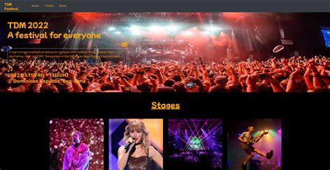 github hectortorrese capstone project a website for a music festival