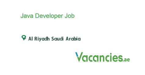 Java Developer Job In In Al Riyadh Saudi Arabia Ref 116089