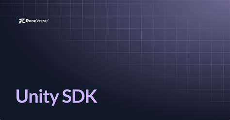 unity sdk reneverse docs