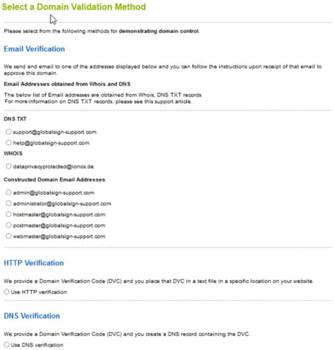 improved domain validation process for globalsign ov ev tls certificates