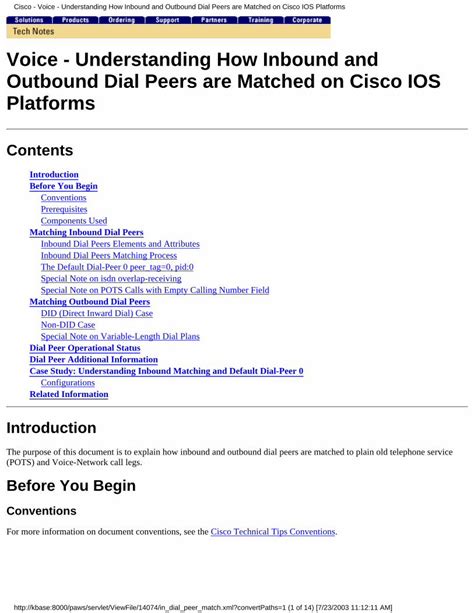 Pdf Cisco Voice Understanding How Inbound And · Cisco Voice