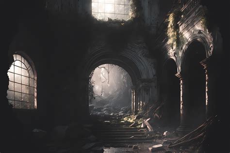 Download Digital Art Wallpaper Abandoned Royalty Free Stock