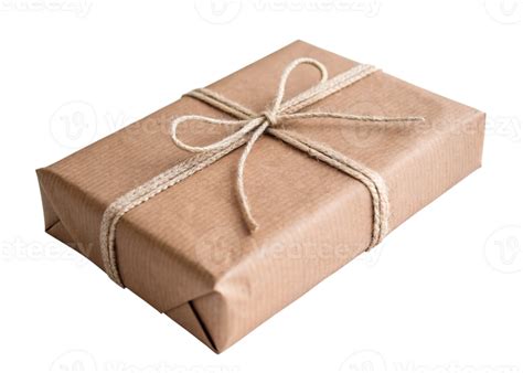 Brown Paper Package Tied With Twine Rustic T Wrap 54714538 Png