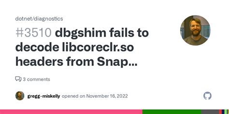 Dbgshim Fails To Decode Libcoreclr So Headers From Snap Install Issue Dotnet