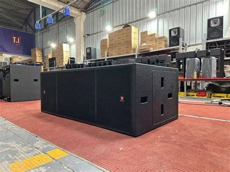 ti pro audio linear array pro 212 dual 12 inch speakers for concert church performances