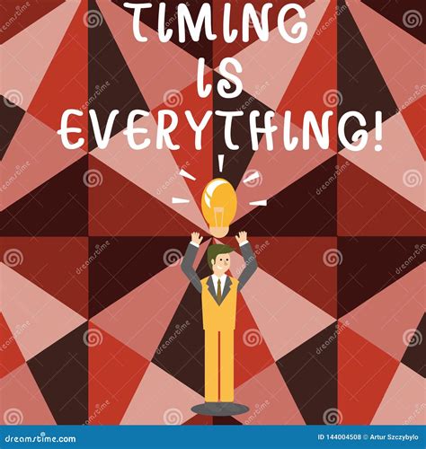 Word Writing Text Timing Is Everything Business Concept For
