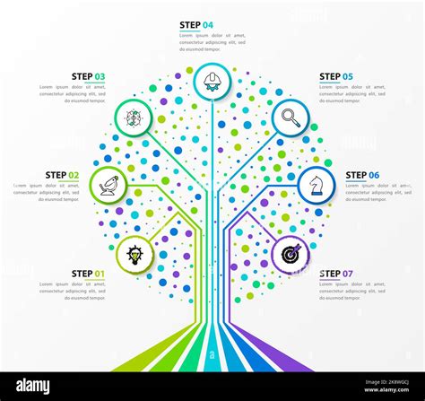 Infographic Design Template Technology Concept With 7 Steps Can Be Used For Workflow Layout