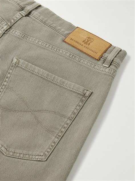 Brunello Cucinelli Slim Fit Jeans Gray Brunello Cucinelli