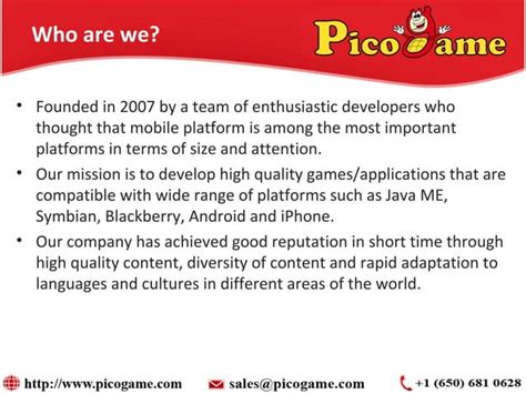 Picogame Presentation 2013 Ppt