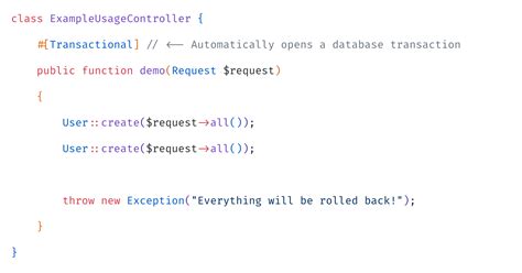 Github Niclasvaneyklaravel Transactional Controllers Effortlessly Wrap Your Controller