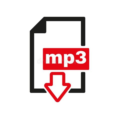 The Mp Icon File Audio Format Symbol Stock Vector Illustration Of Graphic Eps