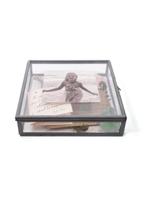 Glass And Zinc Memory Box By Sugarboo And Co Linabella